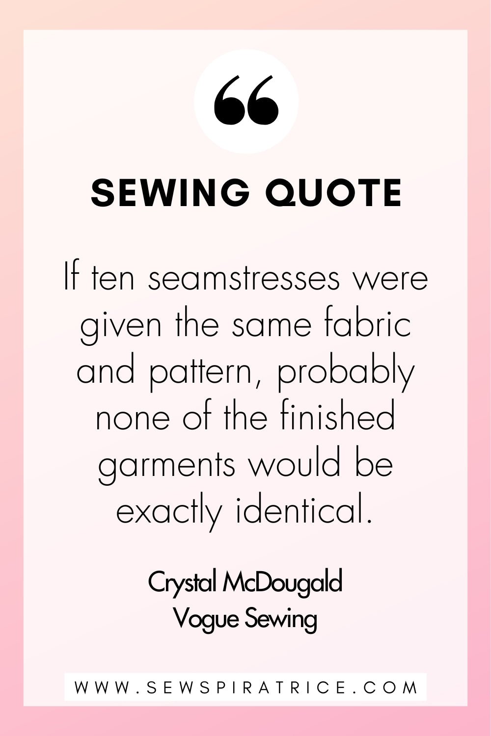 20 More Inspirational Sewing Quotes from Sewing Books - Sewspiratrice