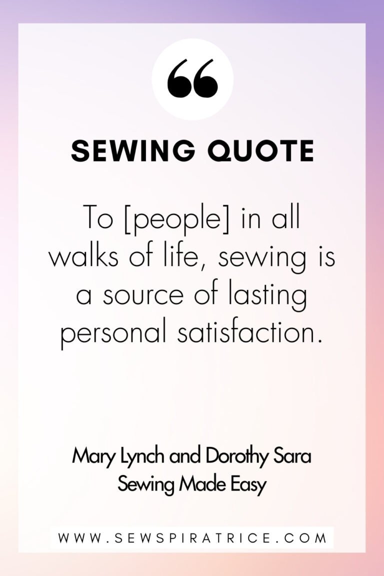 20 More Inspirational Sewing Quotes from Sewing Books - Sewspiratrice