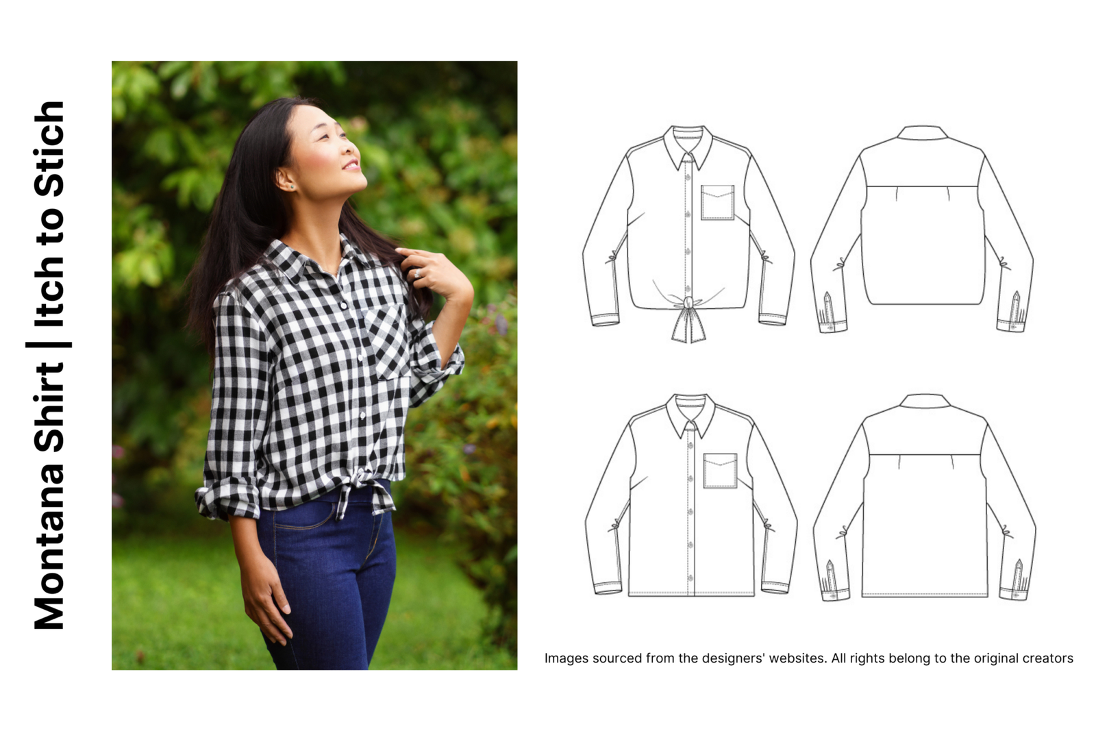 3 Button-Down Shirt Sewing Patterns with Multiple Cup Sizes for Larger ...