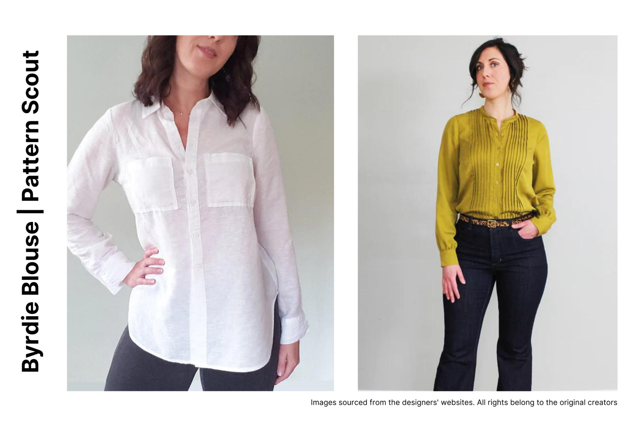 3 Button-Down Shirt Sewing Patterns with Multiple Cup Sizes for Larger ...