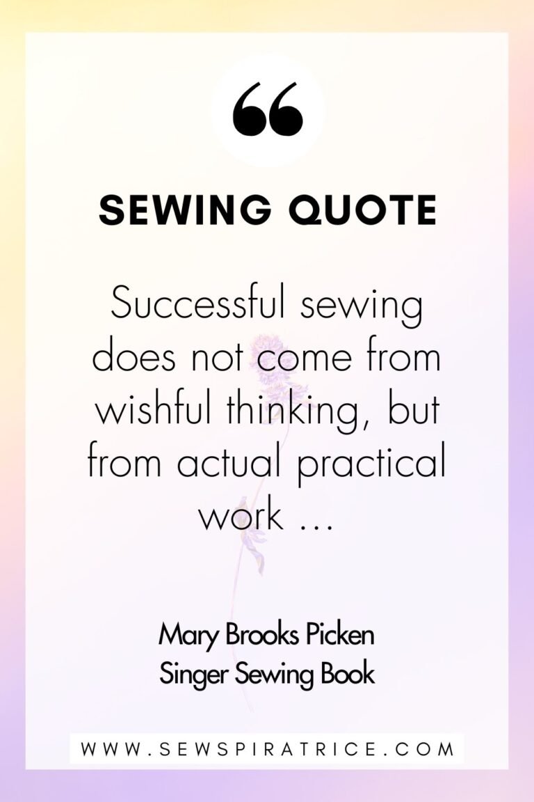 20 More Inspirational Sewing Quotes from Sewing Books - Sewspiratrice